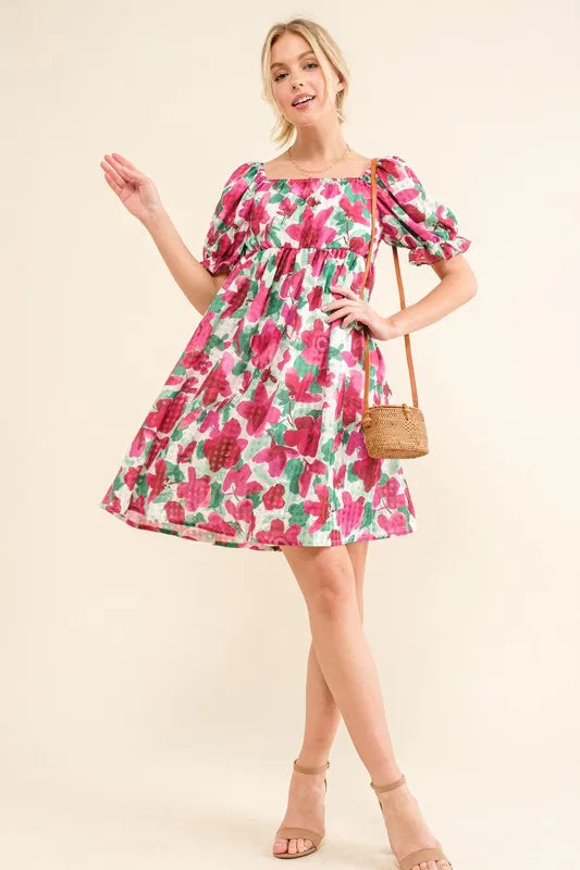 Smocked Floral Short Sleeve Dress – Cape Cod Clothing Company